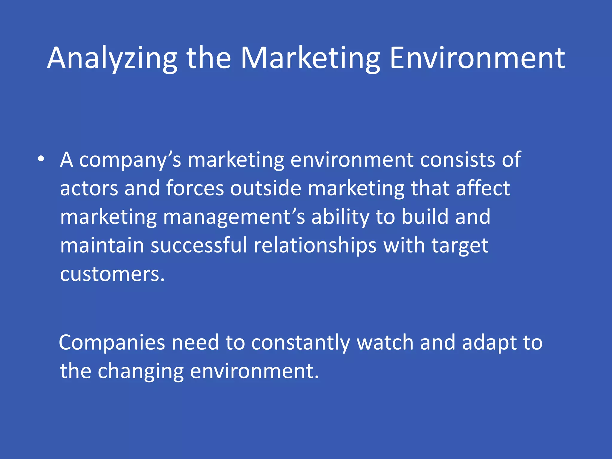 Mmi iii market environment analysis 18 20 | PPT