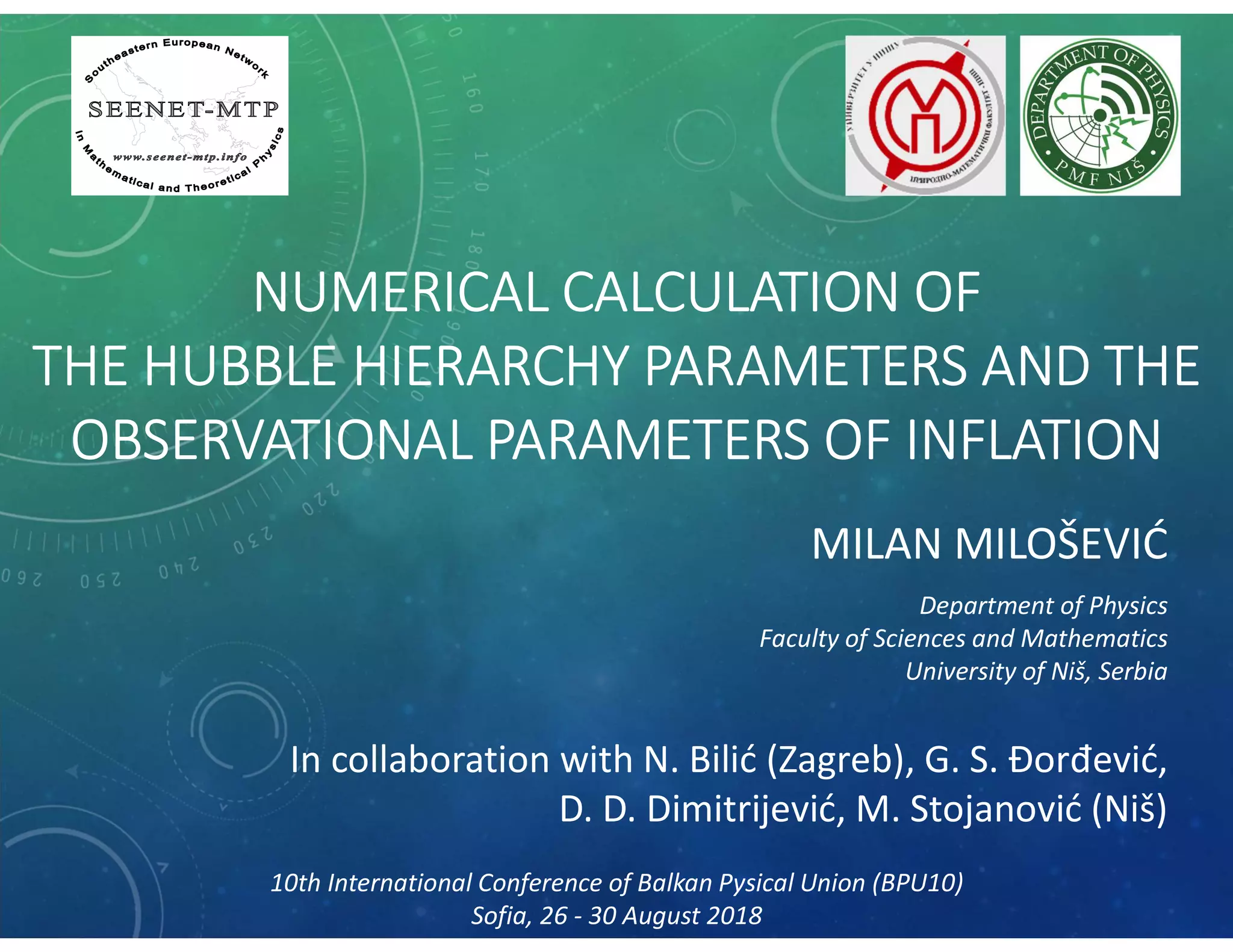 Numerical Calculation Of The Hubble Hierarchy Parameters And The