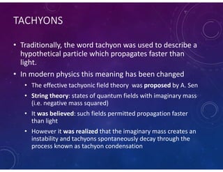 Braneworld Cosmology and Tachyon Inflation - RSII Numerical Models | PPT