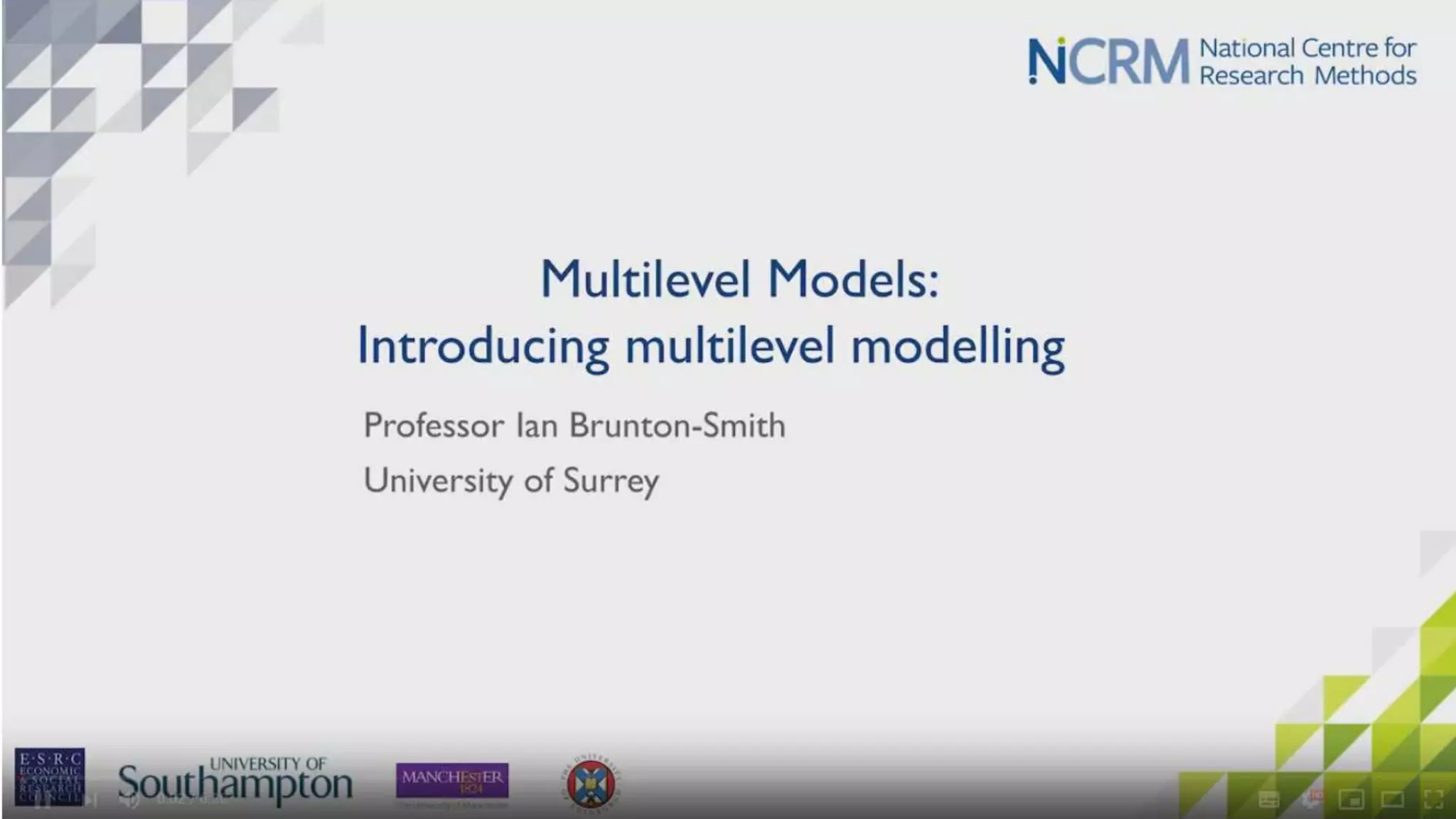 Introduction to multilevel modelling | PPTX
