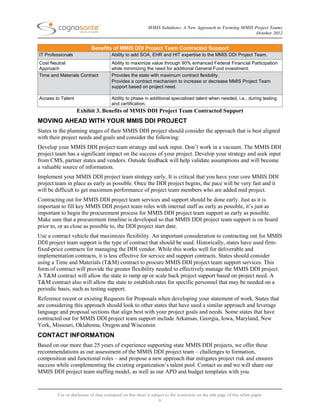 MMIS Solutions: A New Approach to Forming MMIS Project Teams | PDF