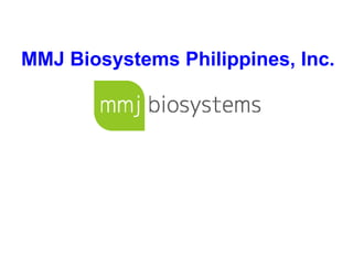 Mmj biosystems presentation-psp 2011 | PPT