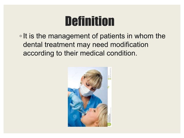 Management of medically compromised patients in dentistry | PPTX ...