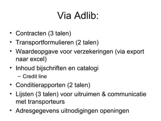 MMKA Adlib bruikleenregistratie | PPT