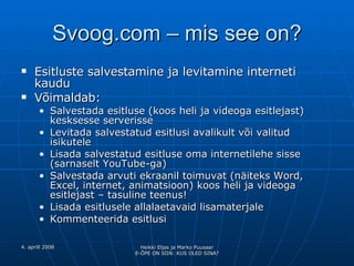 Multimeediakonspekt või multimeedia konspekt? | PPT