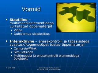 Multimeediakonspekt või multimeedia konspekt? | PPT