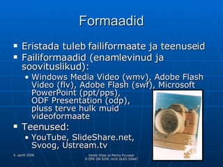 Multimeediakonspekt või multimeedia konspekt? | PPT