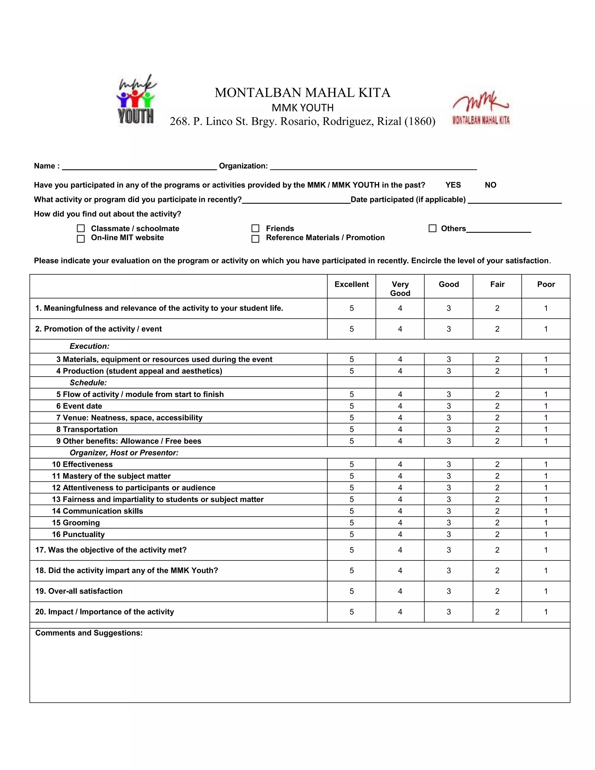 MMK YOUTH EVALUATON.docx
