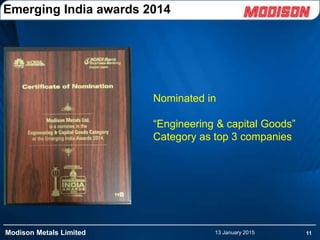 Modison Metals Limited | PDF