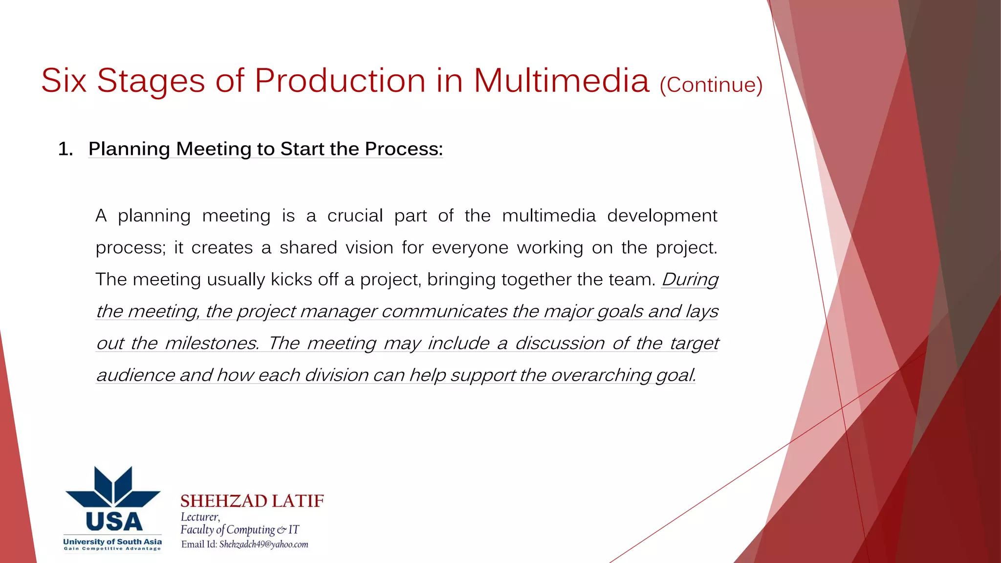 Topic: Making Multimedia Course Multimedia system and Design. | PDF