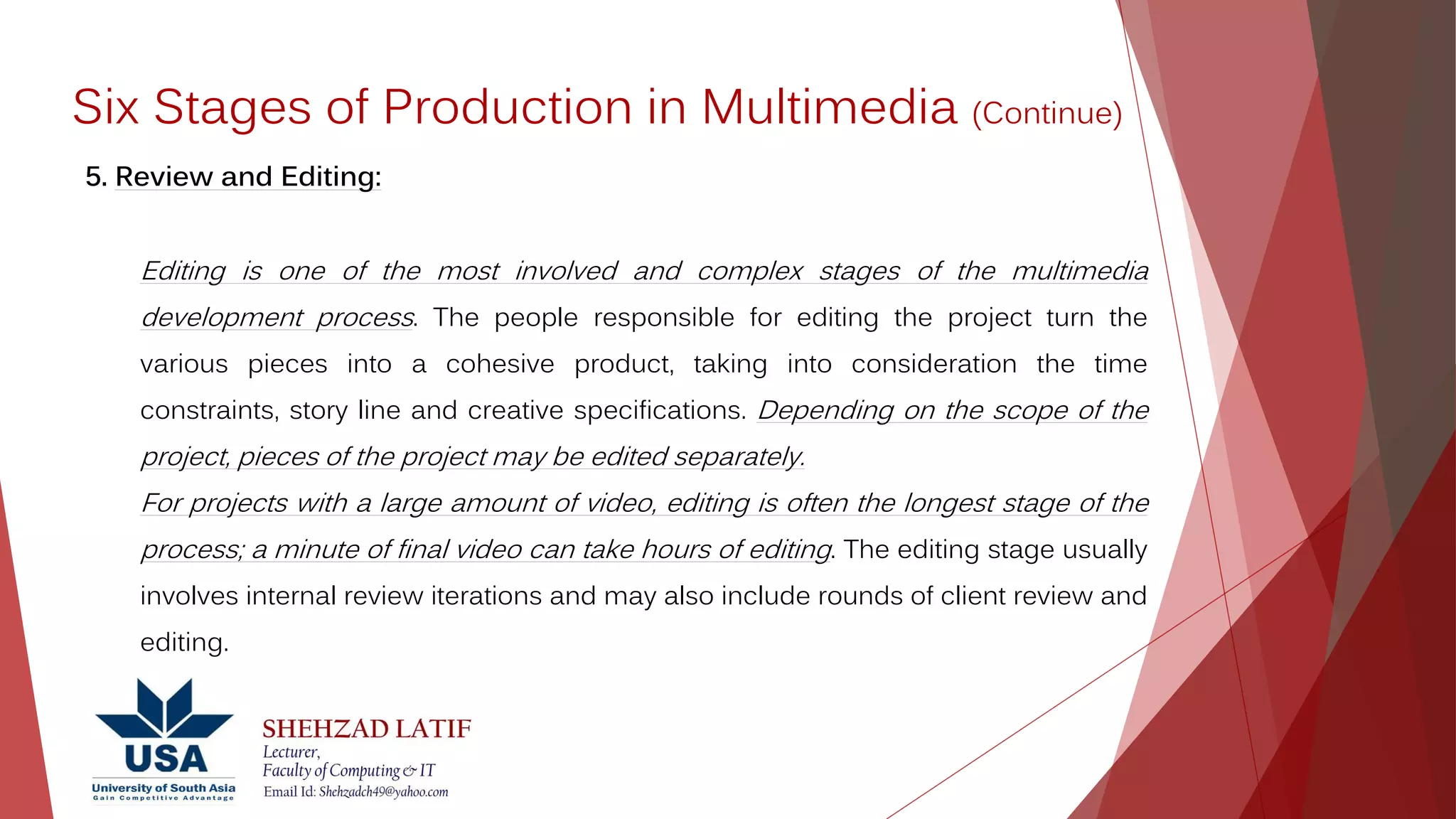 Topic: Making Multimedia Course Multimedia system and Design. | PDF