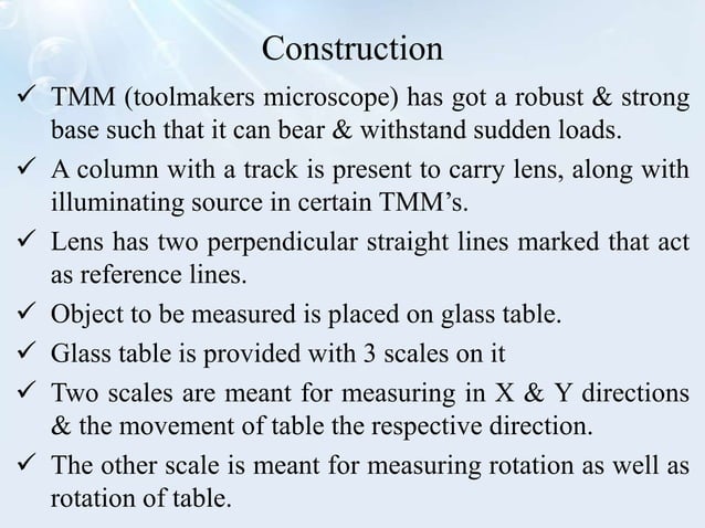 Tool makers microscope | PPTX