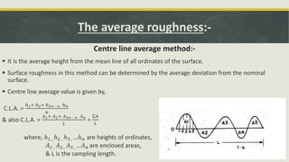 Mechanical Measurement & Metrology - Surface finish. | PPT
