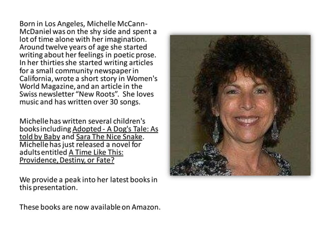 Introducing Writer and Songwriter Michelle McCann McDaniel | PDF