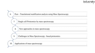 Mass Spectrometry Based Proteomic Analysis | PDF