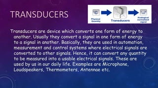 Mechanical Transducers | PPT