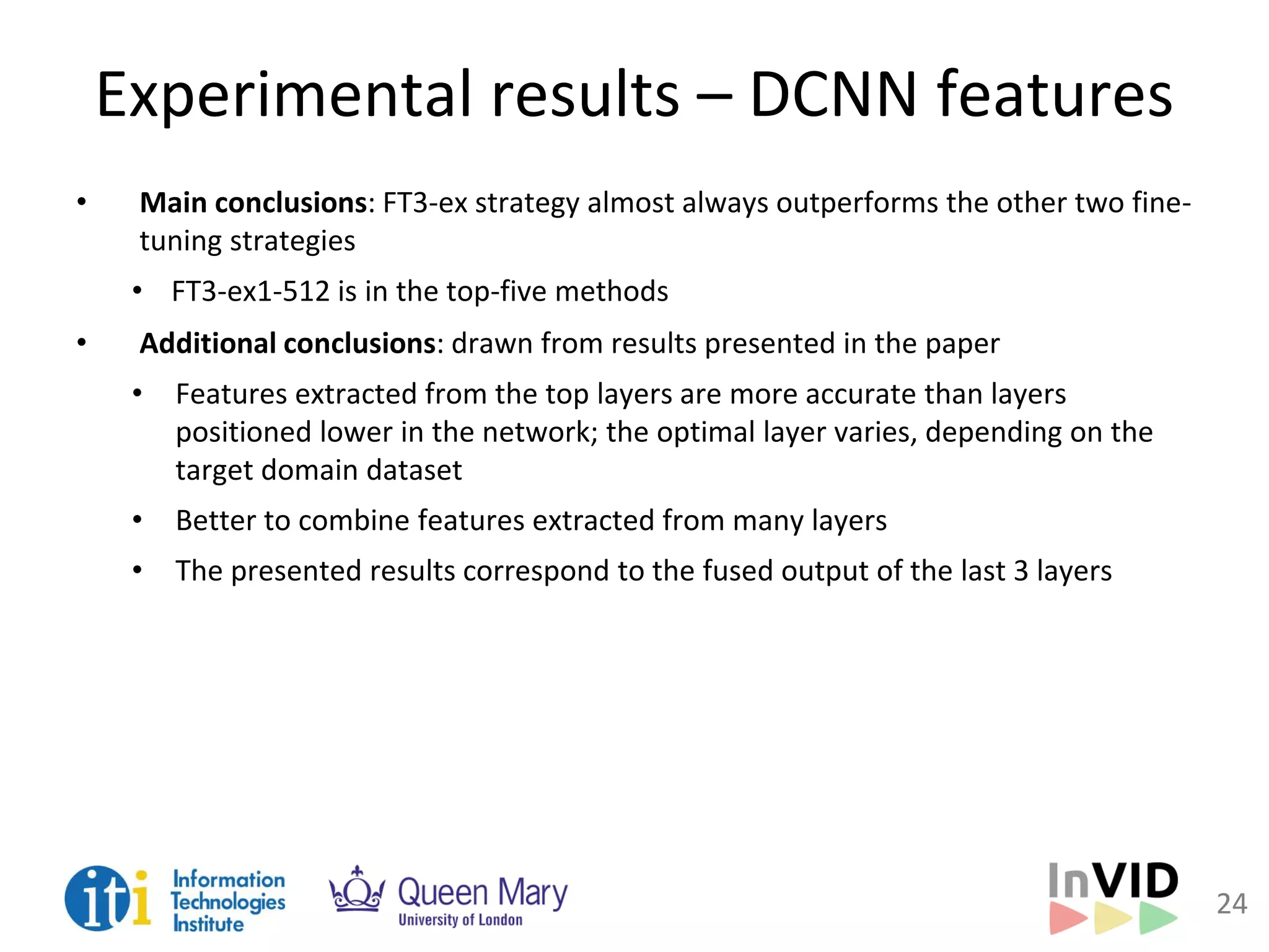 Comparison of Fine-tuning and Extension Strategies for Deep Convolutional Neural Networks | PPT