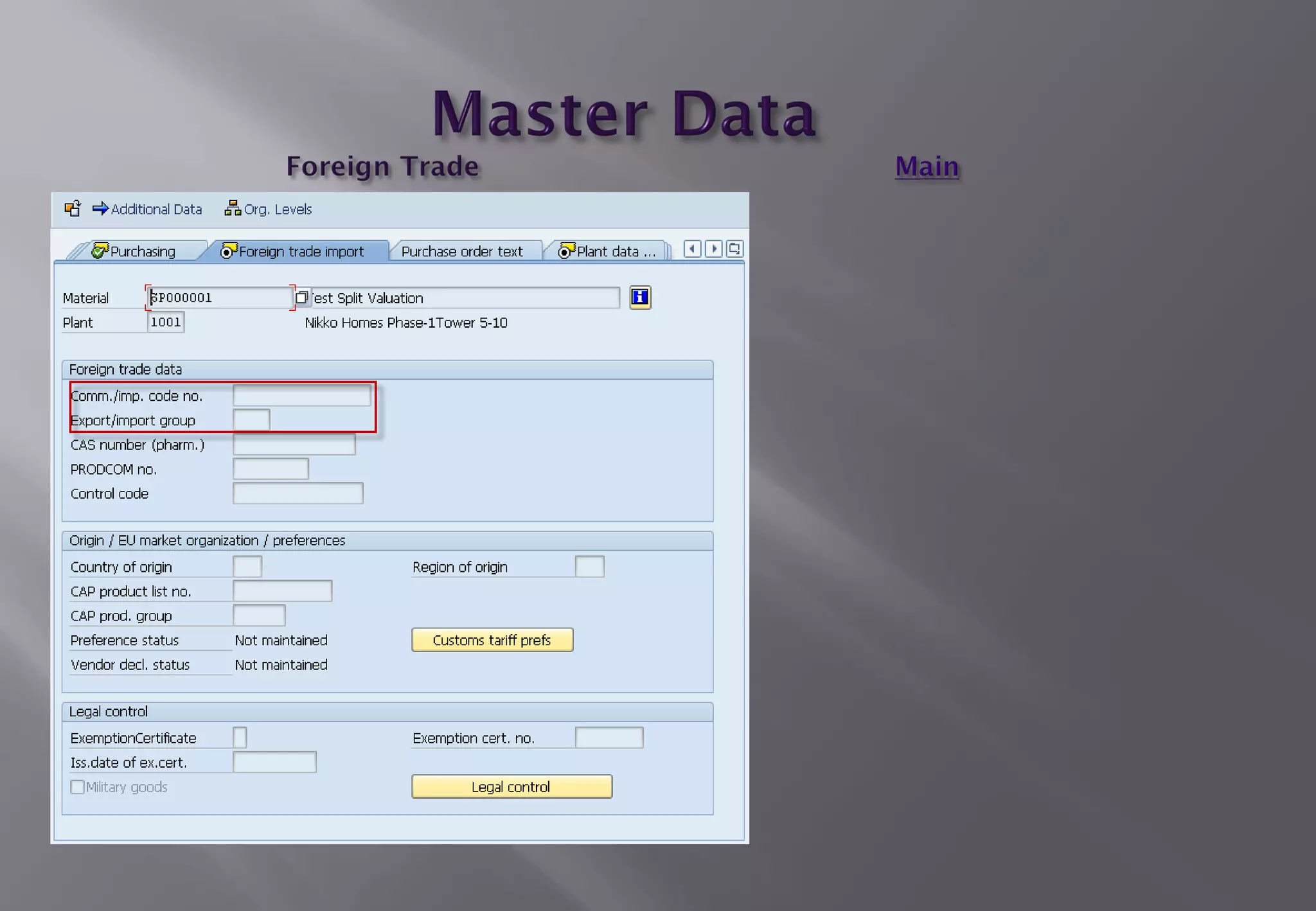 Master Data in Material Management | PDF