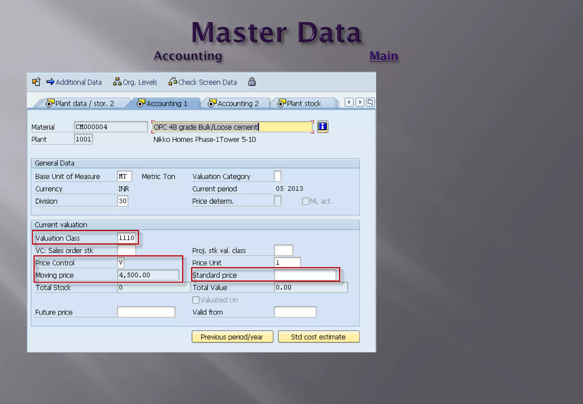 Master Data in Material Management | PDF