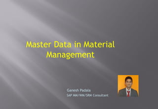 Master Data in Material Management | PDF