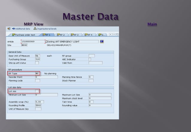 Master Data in Material Management | PDF | Information Services ...