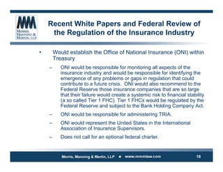 The Federal Regulation Of Insurance | PDF