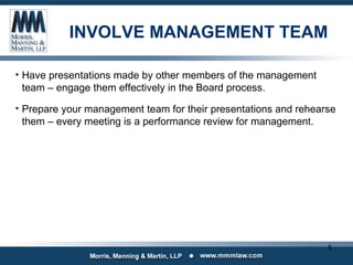 MMM: How to Conduct a Successful Board Meeting | PPT
