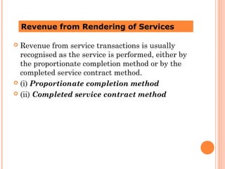 Presentation on Accounting Standard 9 | PPT