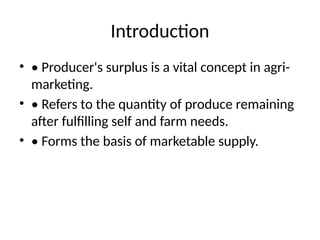 Agriculture marketing trade and price list | PPTX