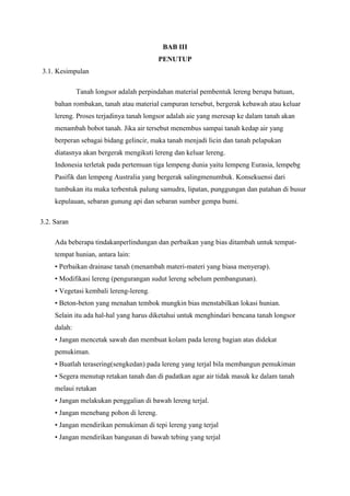 Penanggulangan Bencana | DOCX