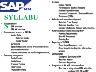 Mm module sap | PPTX