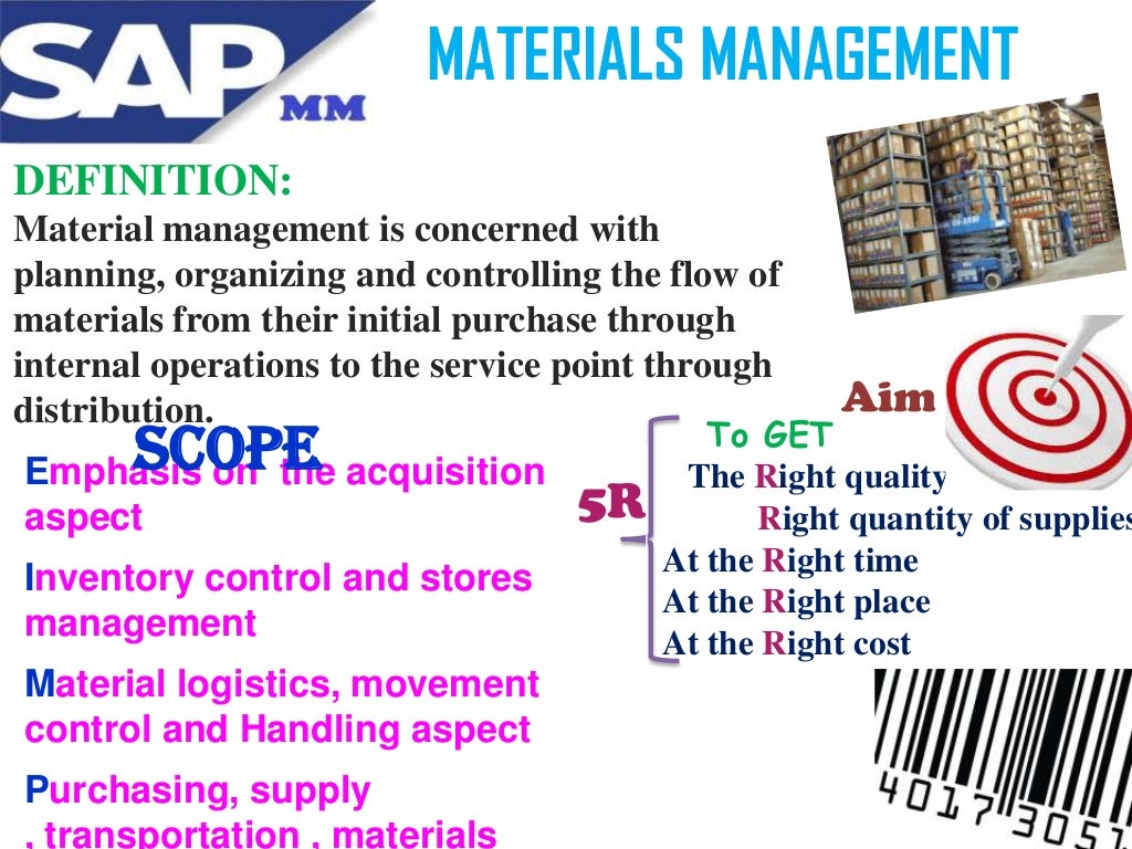 Mm module sap