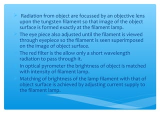Mmm optical pyrometer | PPT