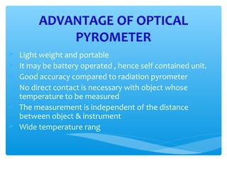 Mmm optical pyrometer | PPT