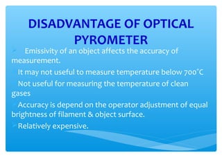 Mmm optical pyrometer | PPT
