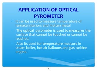 Mmm optical pyrometer | PPT