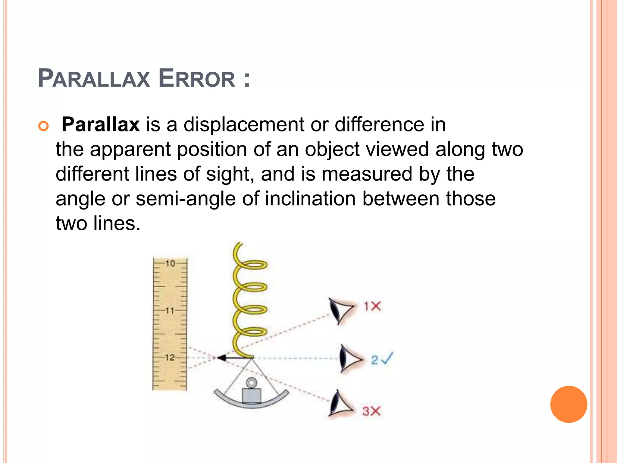 Types of Error in Mechanical Measurement & Metrology (MMM) | PPTX | Physics | Science