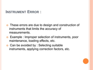 Types of Error in Mechanical Measurement & Metrology (MMM) | PPTX ...