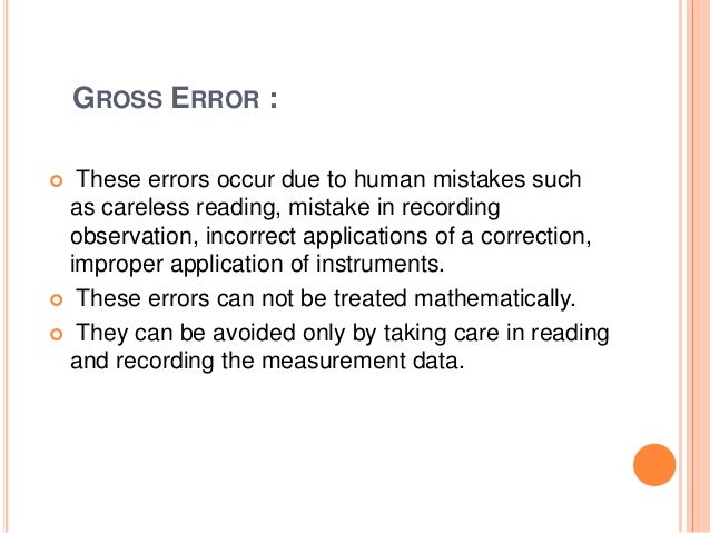 Types of Error in Mechanical Measurement & Metrology (MMM)