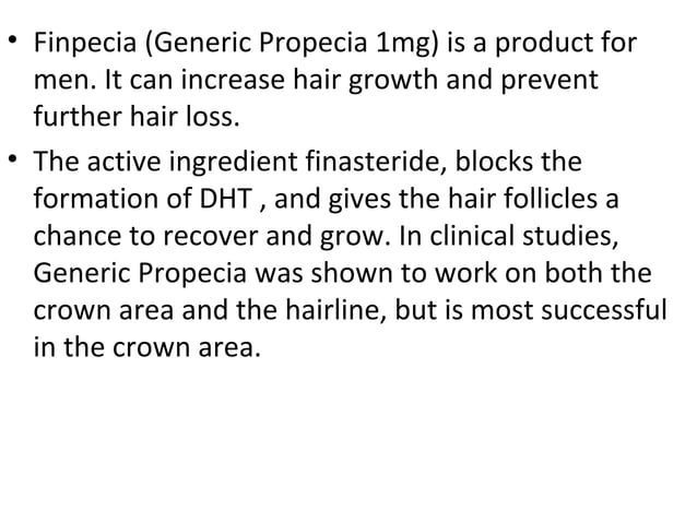 Propecia Generic | PPT
