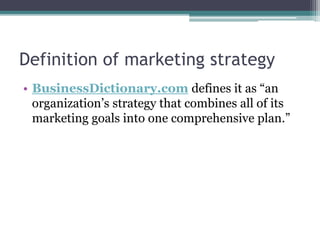 marketing strategy | PPT