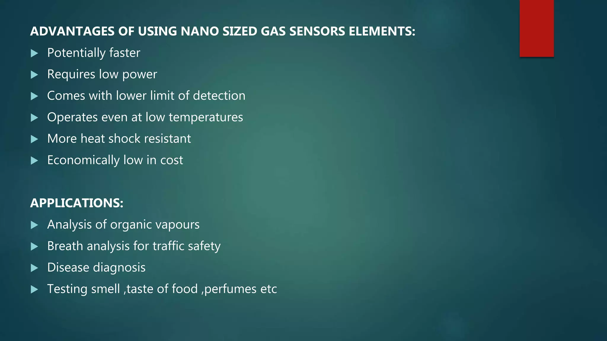 GAS SENSORS in NANOTECHNOLOGY .pptx