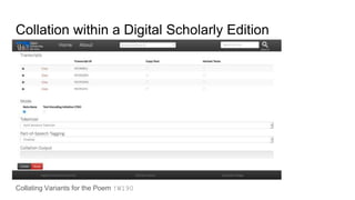 Encoding and Designing for the Swift Poems Project | PPT