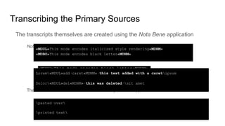 Encoding and Designing for the Swift Poems Project | PPT