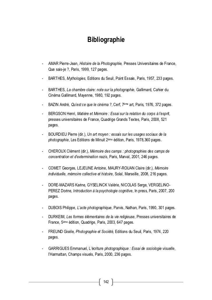 Mémoire de Recherche