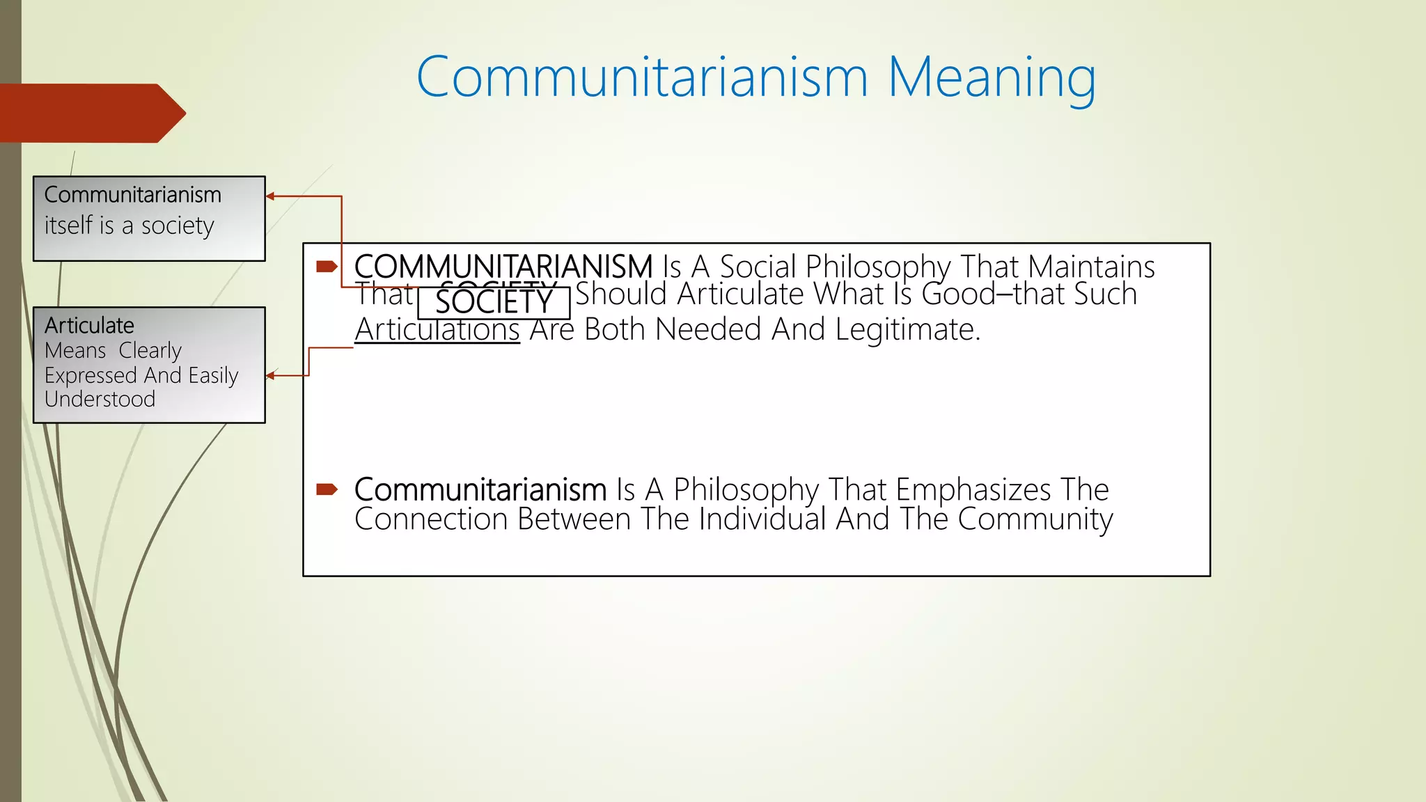 communitarian society | PPTX