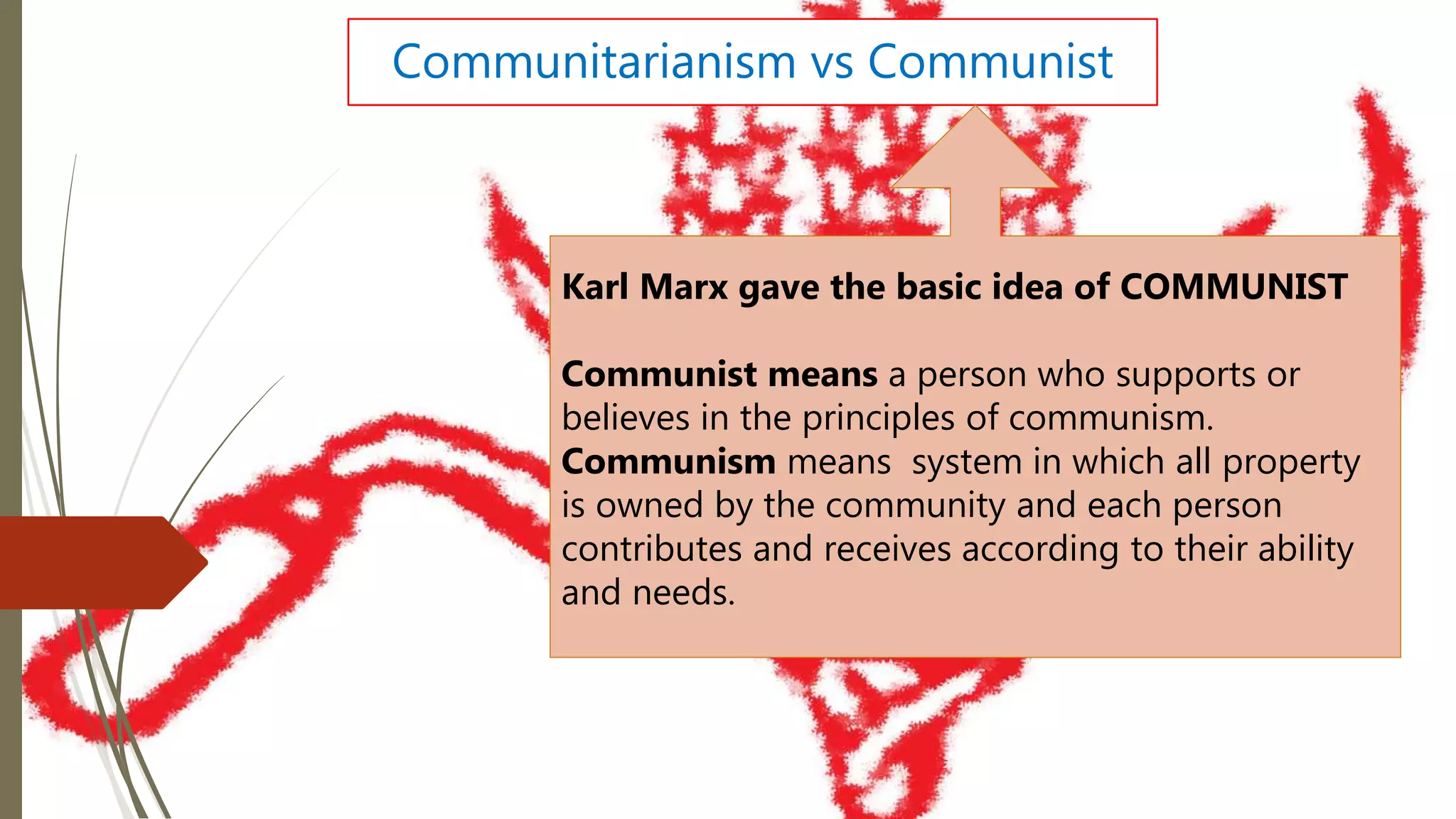 communitarian society | PPTX