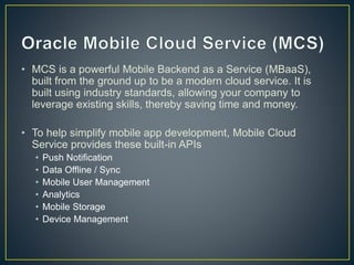 MMostafa Develop Mobile Application For Oracle EBS | PPTX | Cloud ...