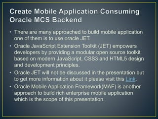 MMostafa Develop Mobile Application For Oracle EBS | PPTX | Cloud Computing | Internet