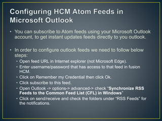 MMostafa - Oracle Fusion HCM Atom feeds | PPT
